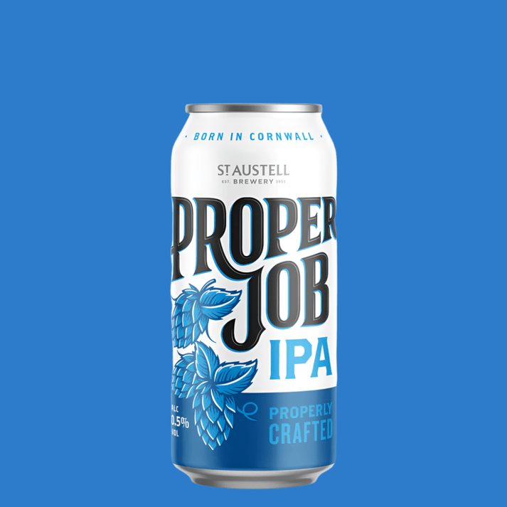 St Austell Brewery 'Proper Job' Alcohol Free IPA Beer 440ml Can(0.5% A ...